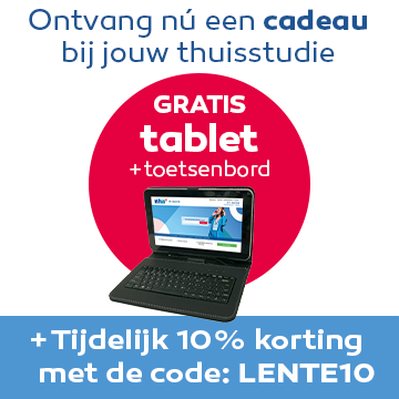 Gratis Tablet incl. toetsenbord bij inschrijving